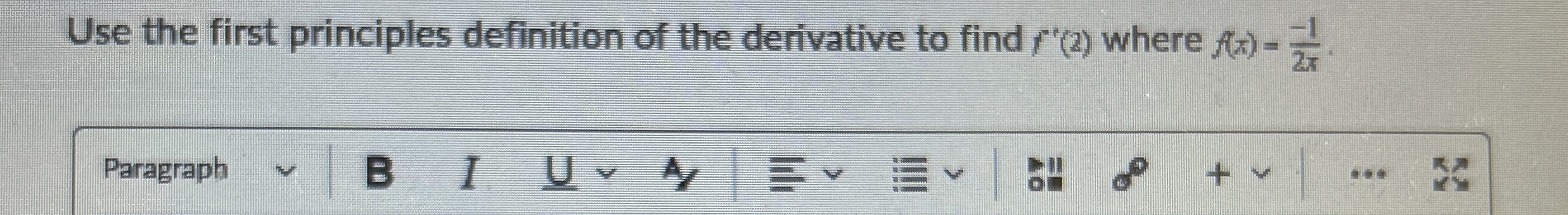 Solved Use the first principles definition of the derivative | Chegg.com
