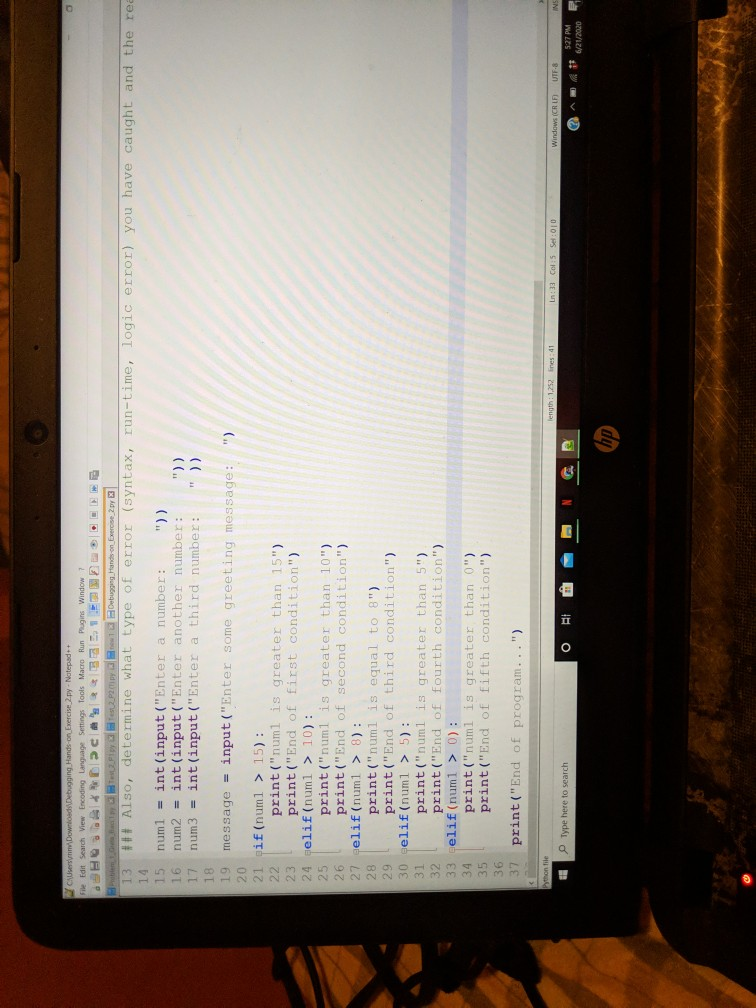 Solved CUsers Downloads Debugging Hands-on Exercise 2.py - | Chegg.com