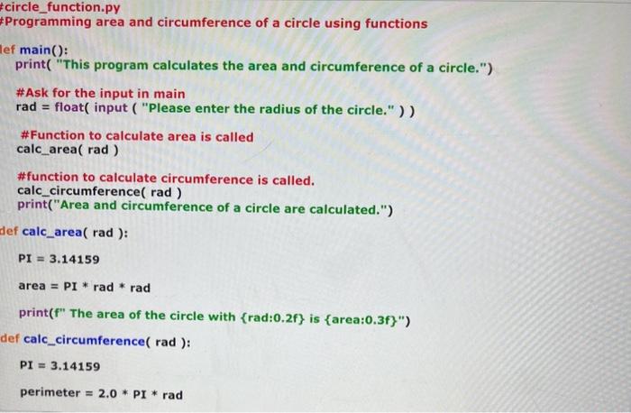 Solved write a code to satisfy the following comments in | Chegg.com