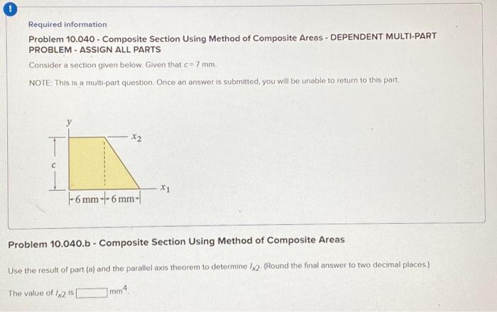 Solved Required information Problem 10.040 - Composite | Chegg.com