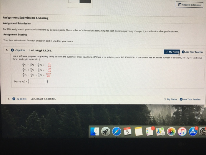 Solved Request Extension Assignment Submission & Scoring | Chegg.com