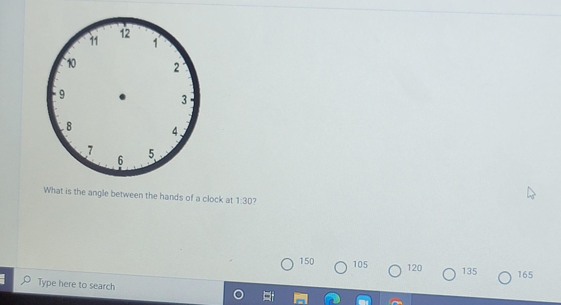 Solved What is the angle between the hands of a clock at | Chegg.com