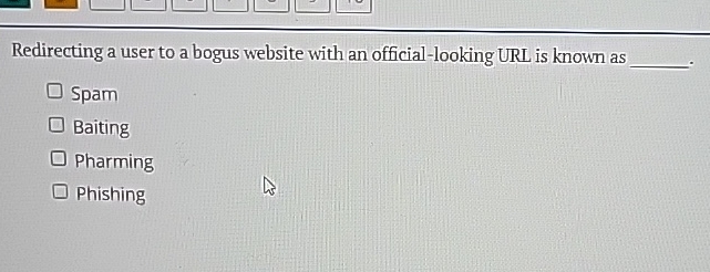 Solved Redirecting a user to a bogus website with an | Chegg.com