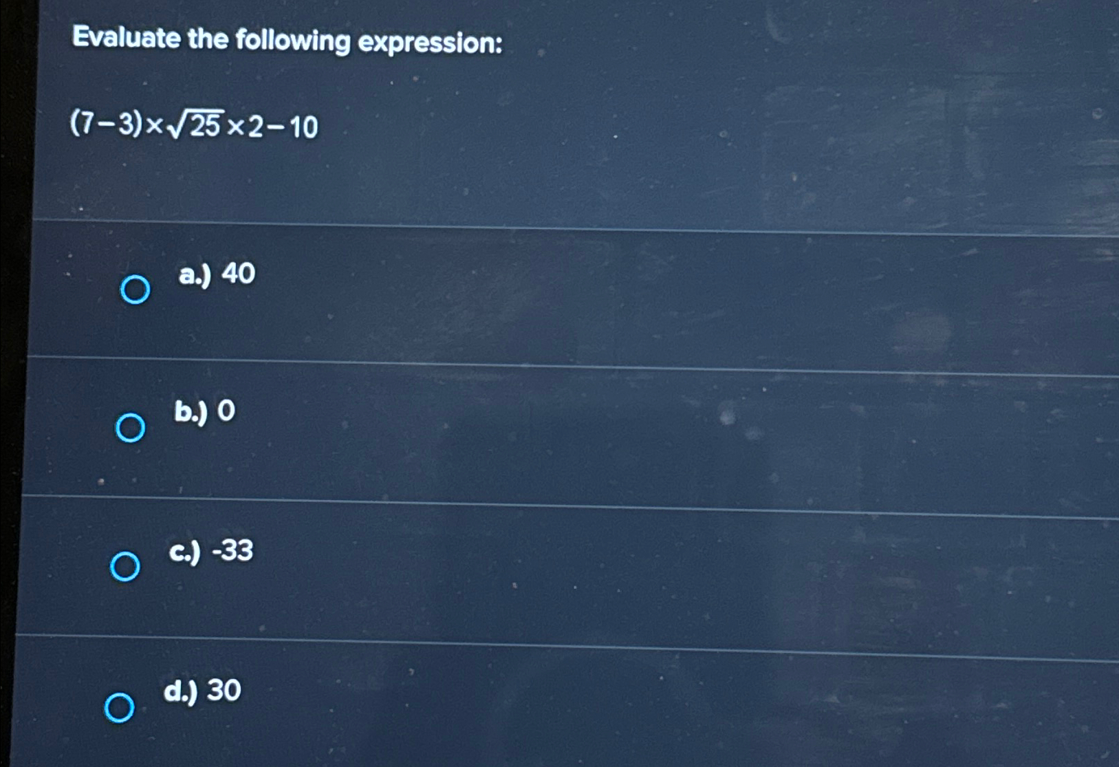 Solved Evaluate the following | Chegg.com