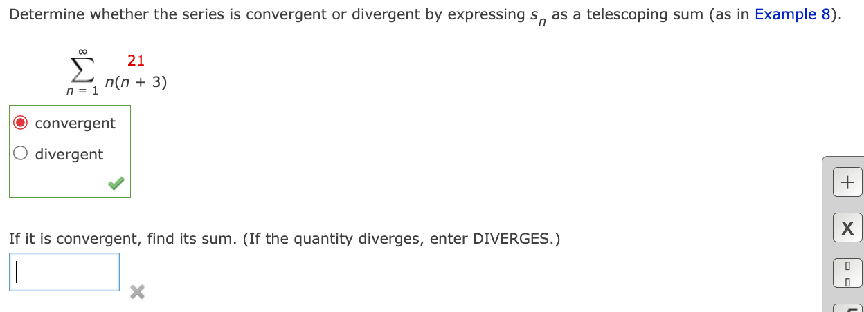 Solved Determine whether the series is convergent or | Chegg.com