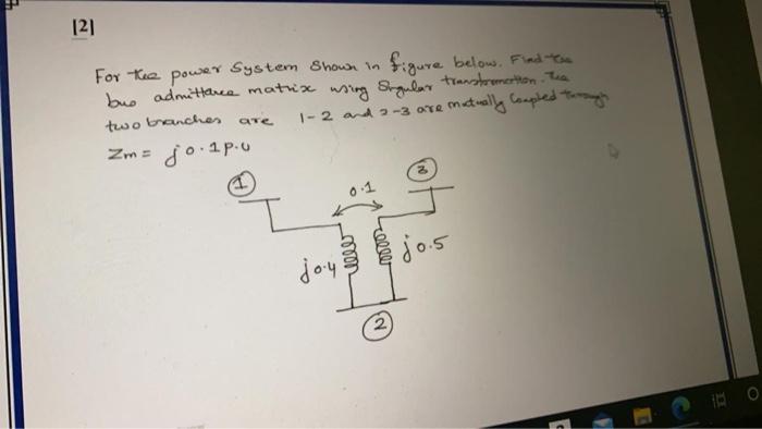 Solved Power System Analysis please do not show the final | Chegg.com