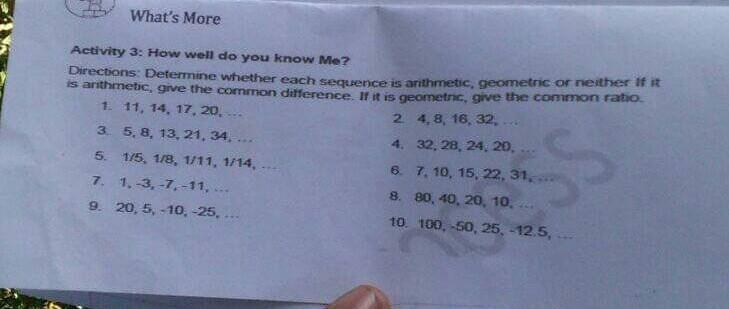 Solved Activity 3: How well do you know Me? Directions: | Chegg.com