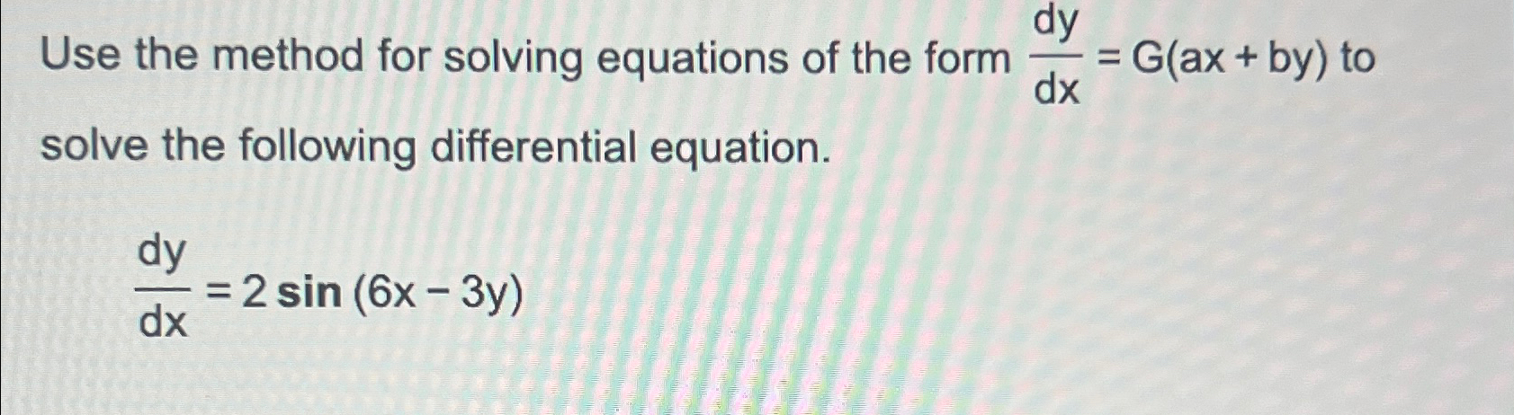 Solved Use the method for solving equations of the form | Chegg.com