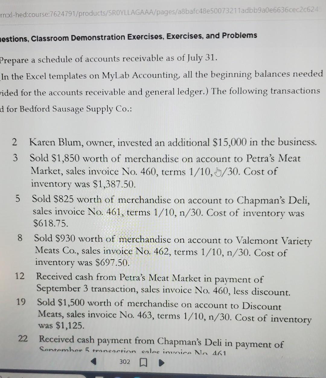 Solved estions, Classroom Demonstration Exercises, | Chegg.com