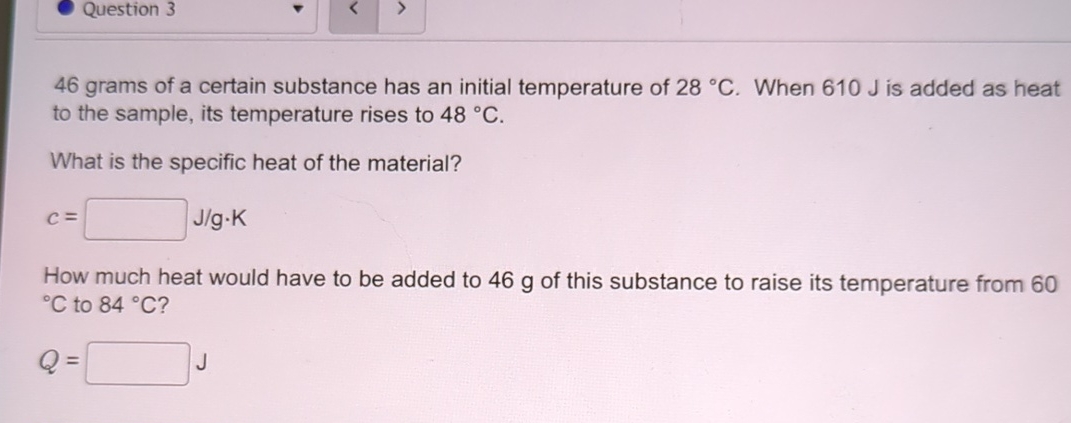 Solved Question 346 ﻿grams of a certain substance has an | Chegg.com