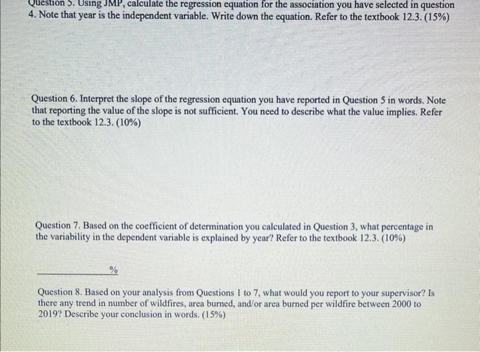 Question 3. Using JMP, calculate correlation | Chegg.com