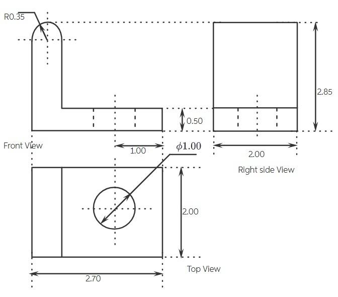 Solved given the orthographic views, draw an isometric view | Chegg.com Solved given the orthographic views, draw an isometric view | Chegg.com