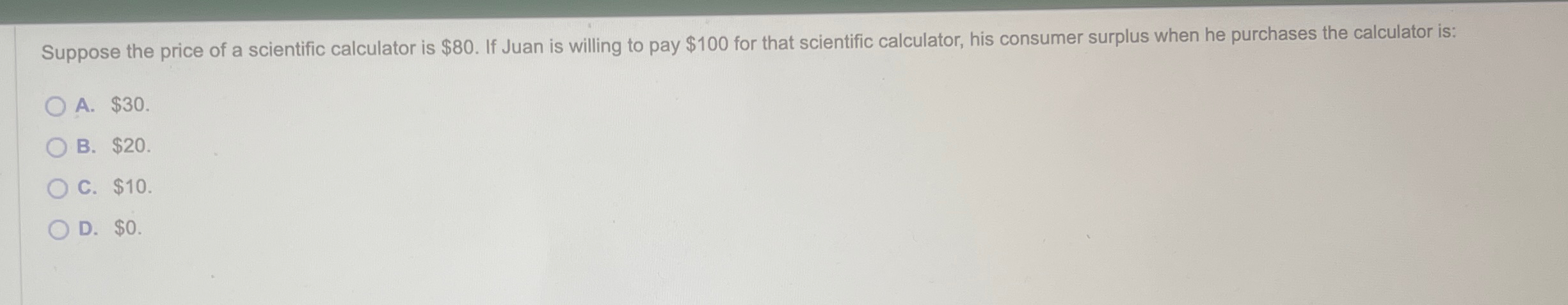 Solved Suppose the price of a scientific calculator is $80. | Chegg.com