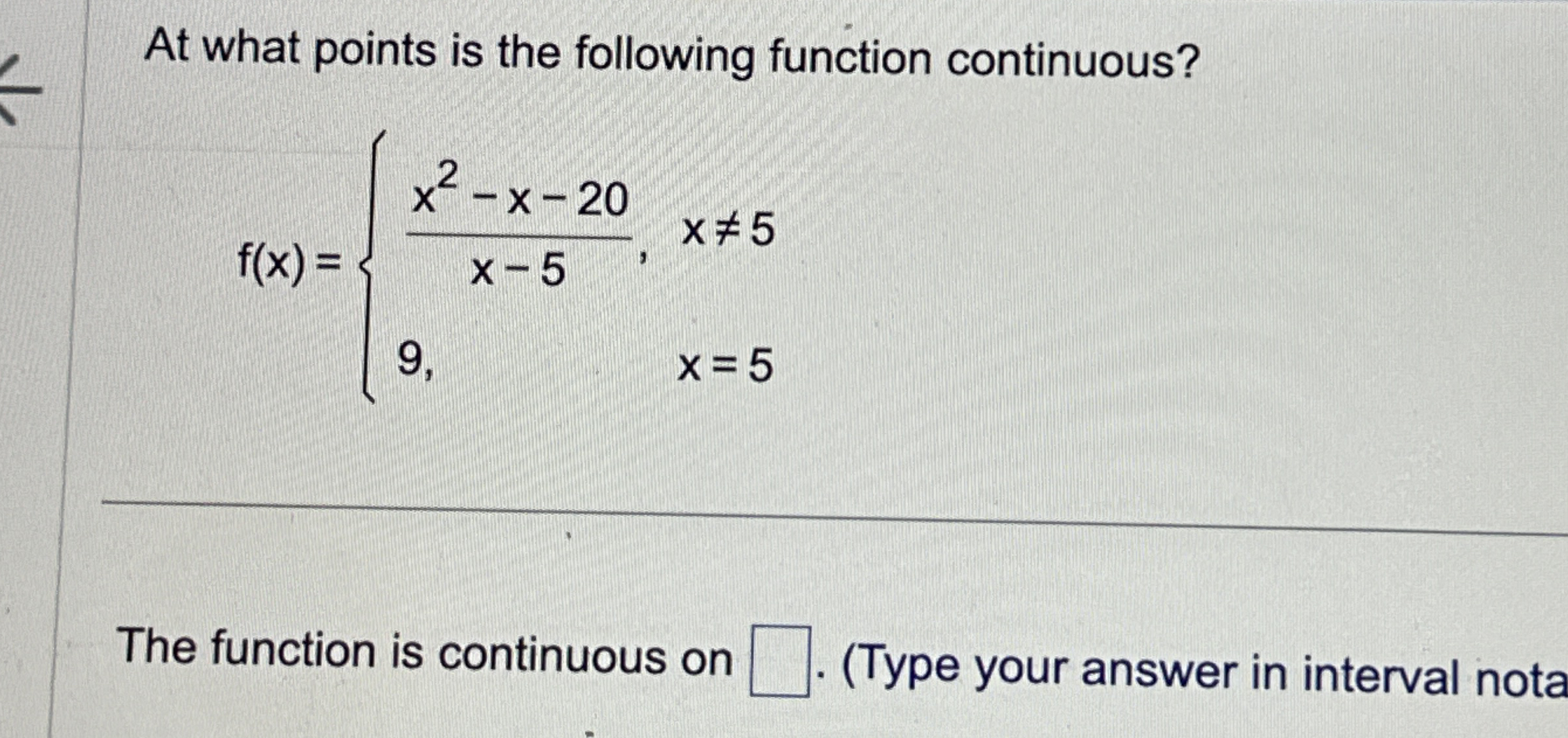 Solved At what points is the following function | Chegg.com