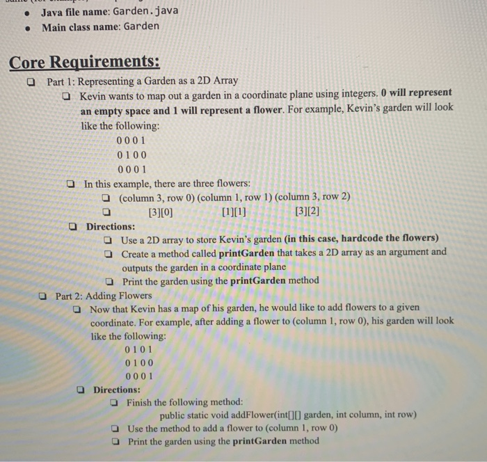 Solved Java File Name Garden Java Main Class Name
