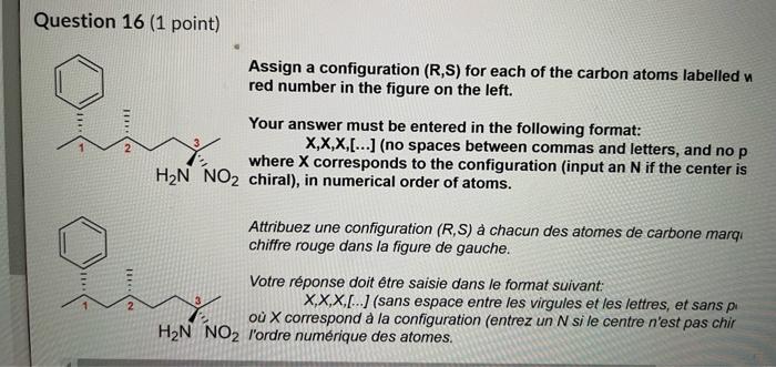 Solved Assign a configuration (R,S) for each of the carbon | Chegg.com