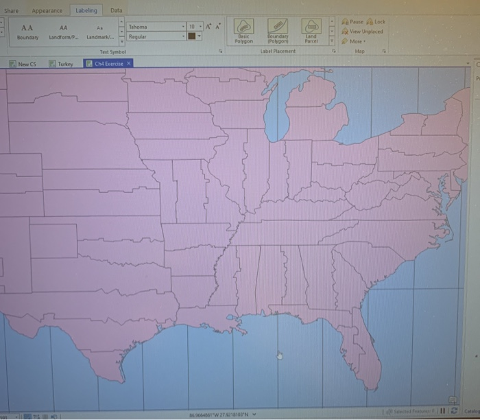 8. Create a new map and add the utmzone.shp data set | Chegg.com