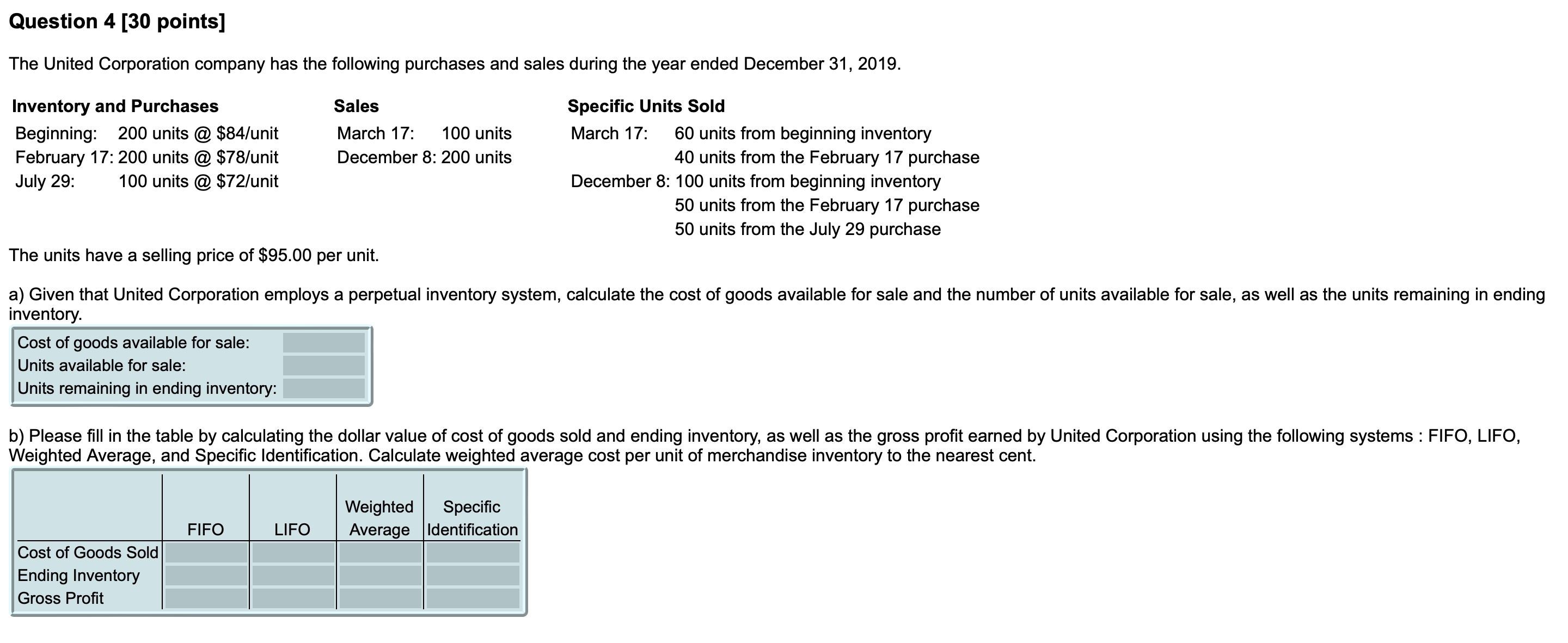 Solved Please show me the step by step process to solve the | Chegg.com
