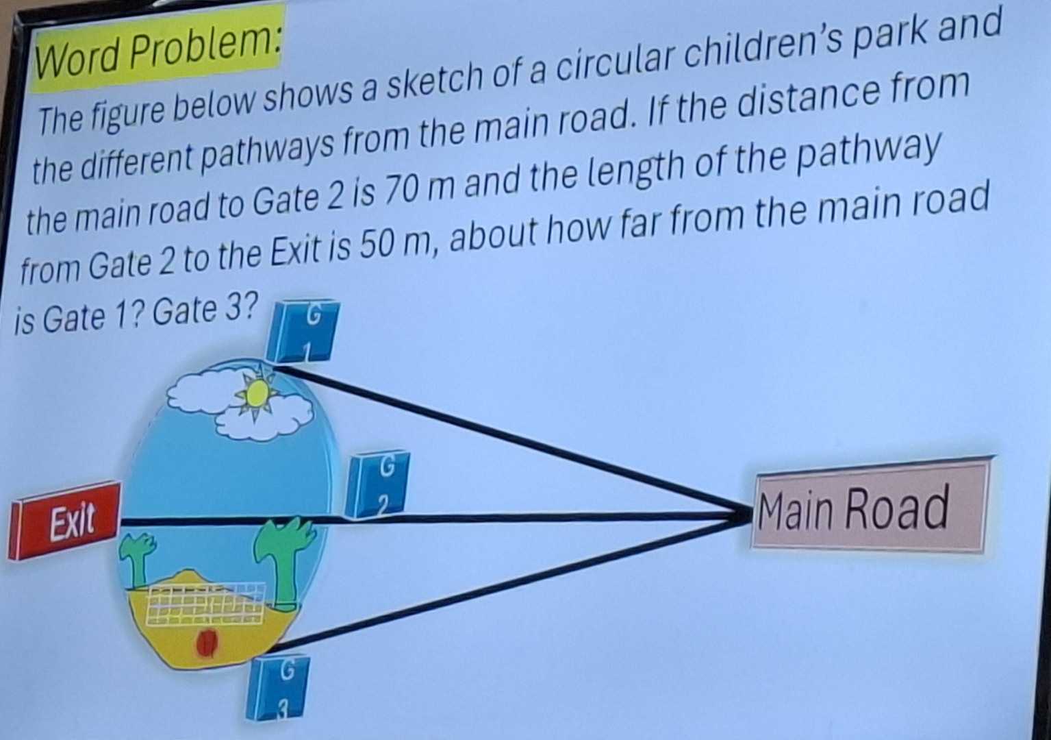 Solved Word Problem:The figure below shows a sketch of a | Chegg.com