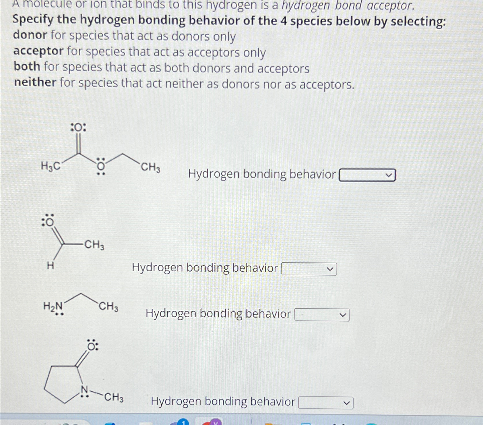 Solved A molecule or Ion that binds to this hydrogen is a | Chegg.com