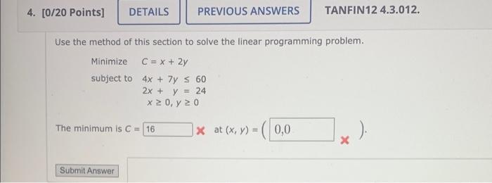 Solved Use the method of this section to solve the linear | Chegg.com