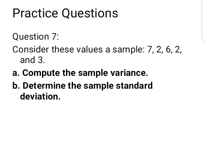 Practice Questions Question 7: Consider these values | Chegg.com