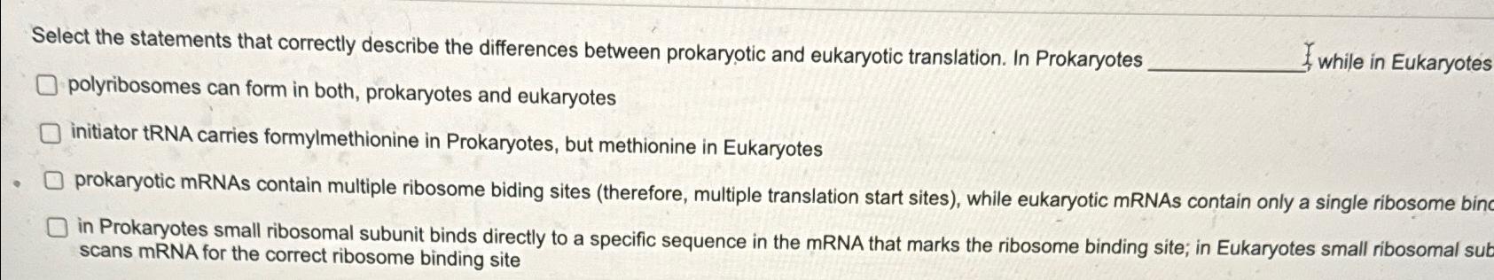 Solved Select the statements that correctly describe the | Chegg.com