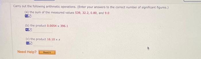 Solved Carry out the following arithmetic operations. (Enter | Chegg.com