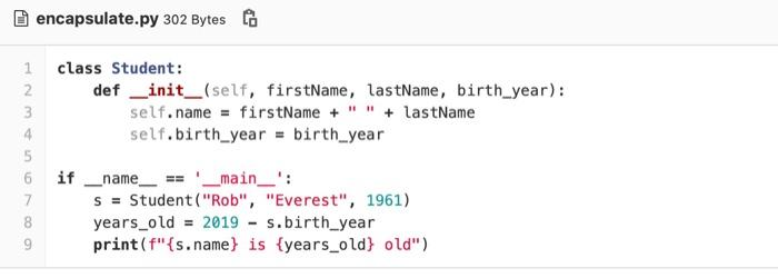 Solved Lab08 - Exercise - Encapsulate (1 point) Look at | Chegg.com