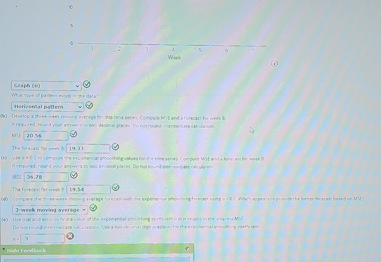 Problem 09-06 Algo (Moving Averages and Exponential | Chegg.com