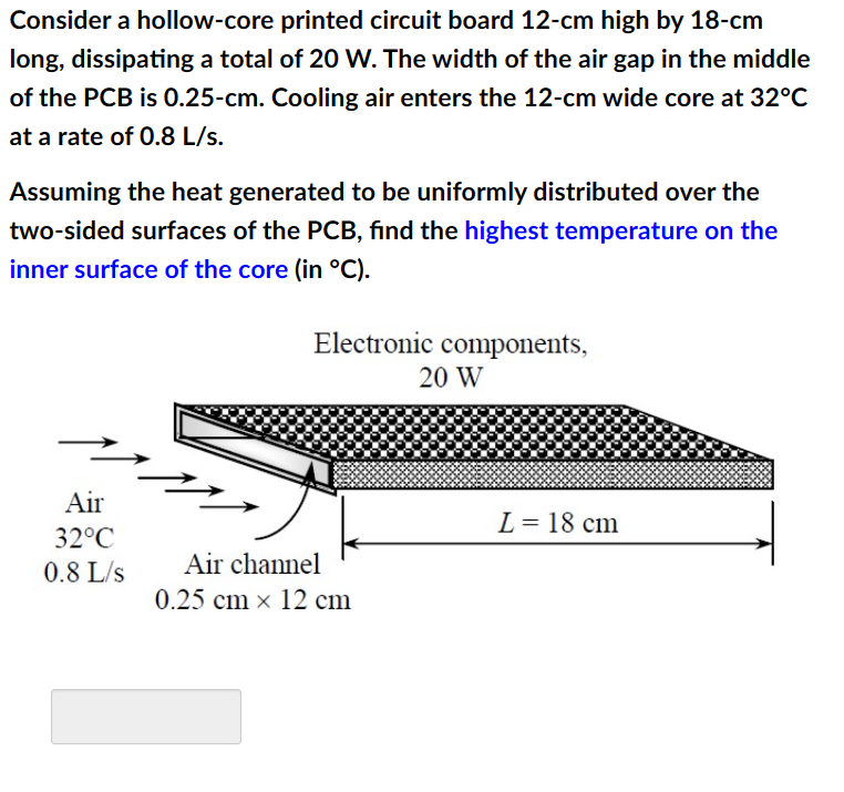 Solved Consider a hollow-core printed circuit board 12-cm | Chegg.com