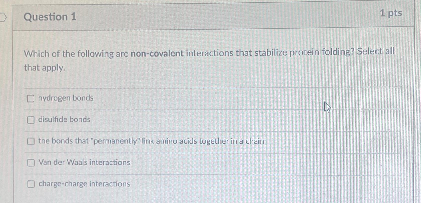 Solved Question 11 ﻿ptsWhich of the following are | Chegg.com