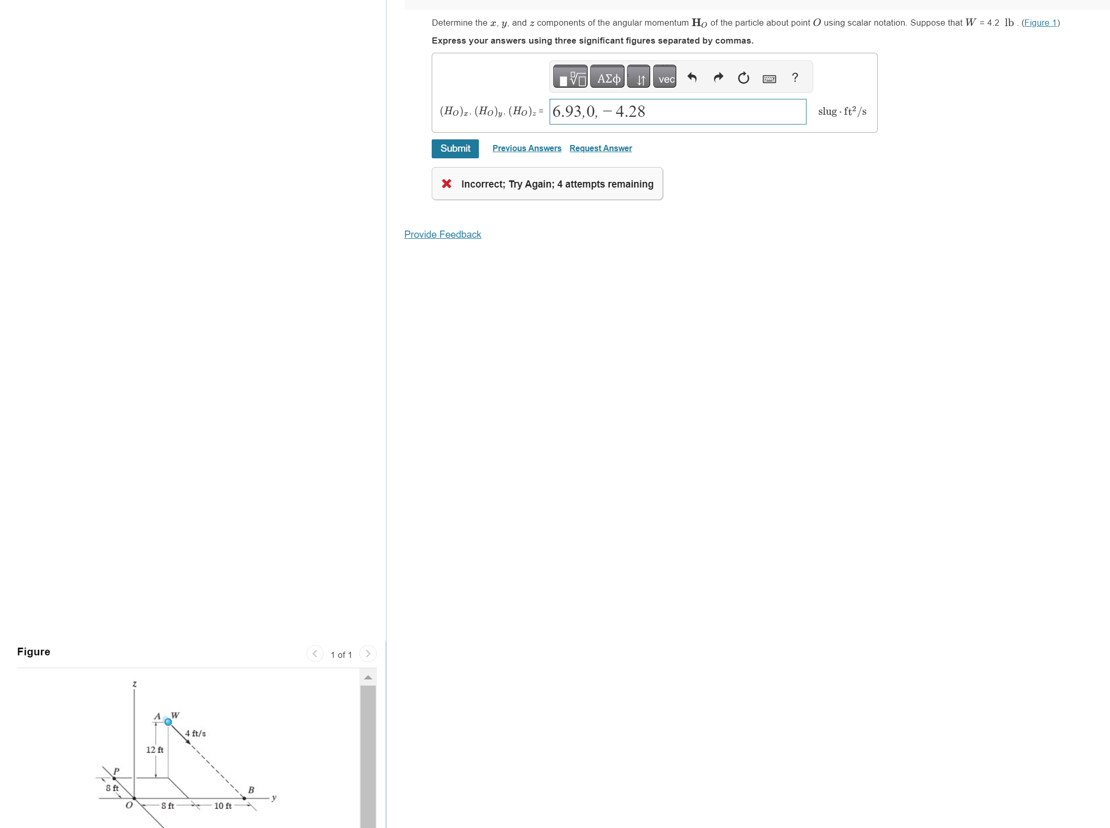 Solved Determine the x,y, ﻿and z ﻿components of the angular | Chegg.com
