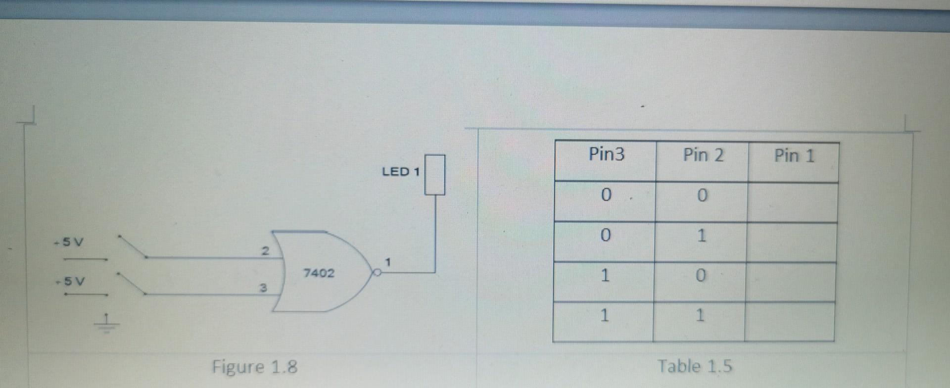 Solved Part D: NOR Using 7402 IC connect the circuit as | Chegg.com