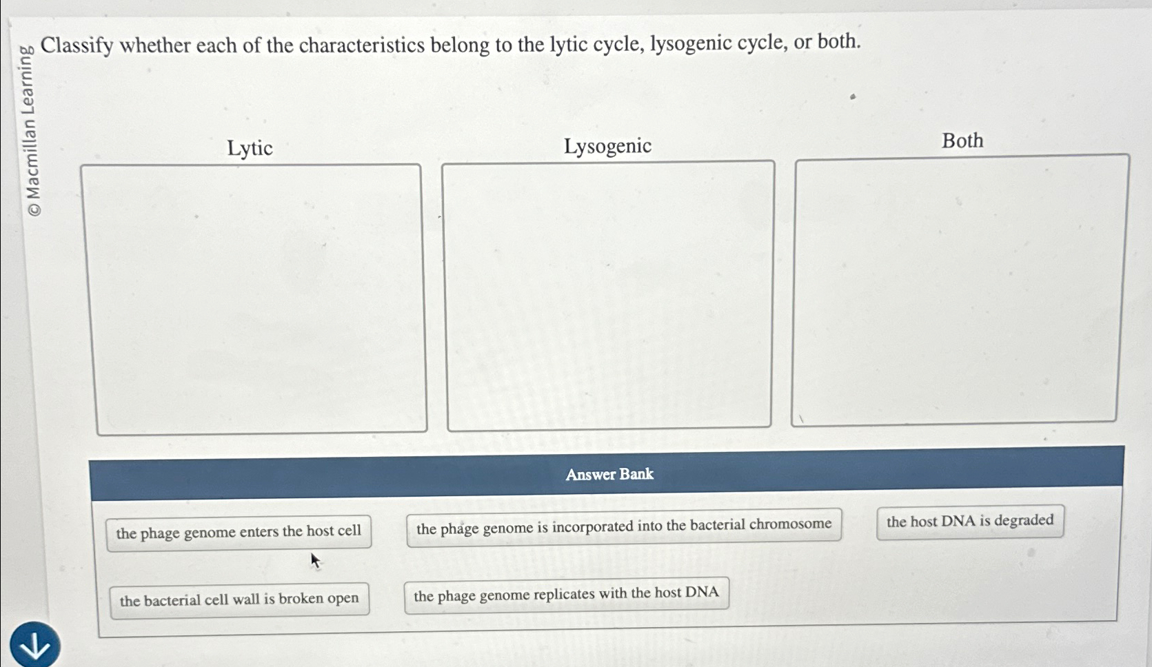 Solved a Classify whether each of the characteristics belong | Chegg.com