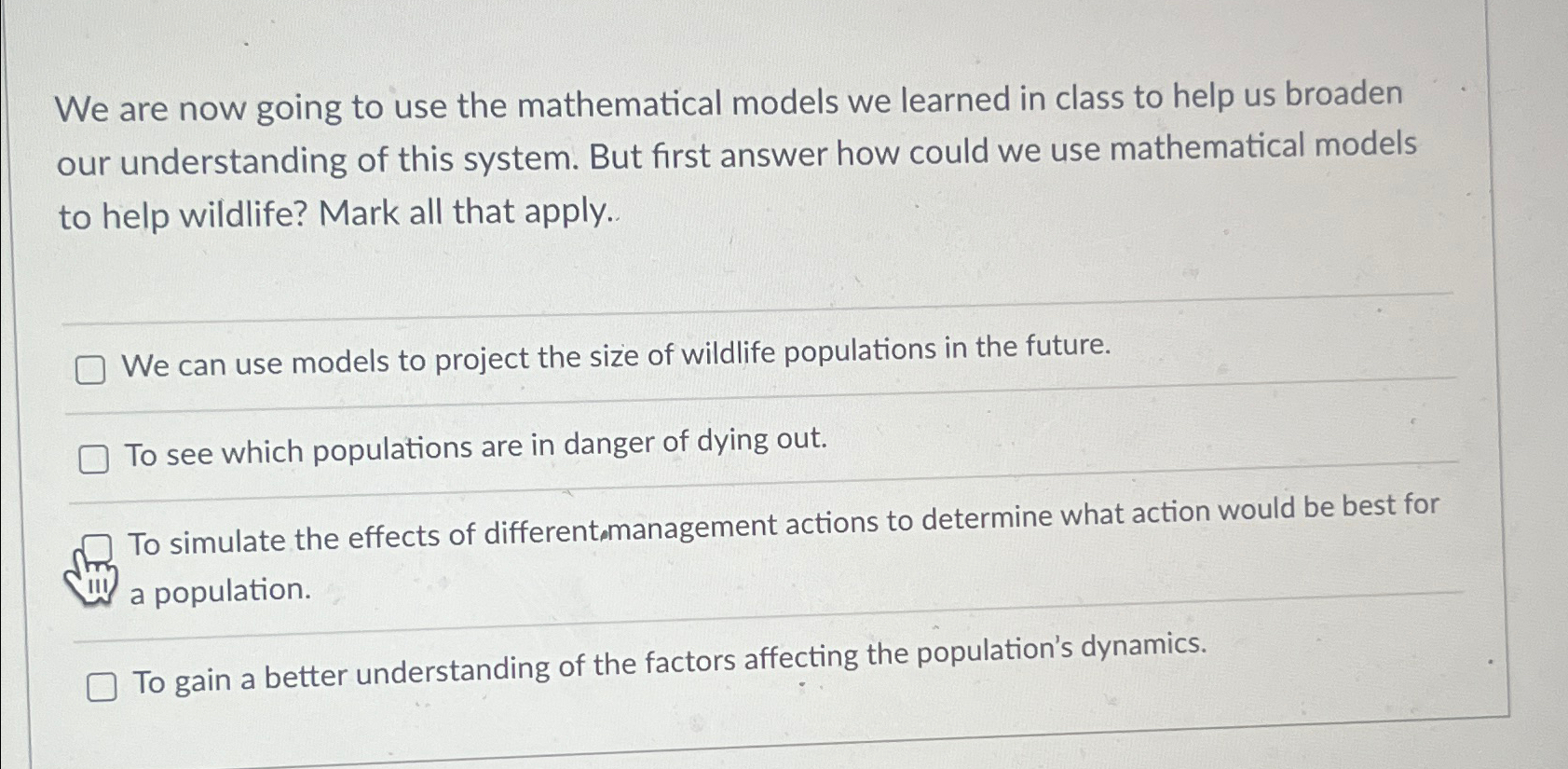 Solved We are now going to use the mathematical models we | Chegg.com