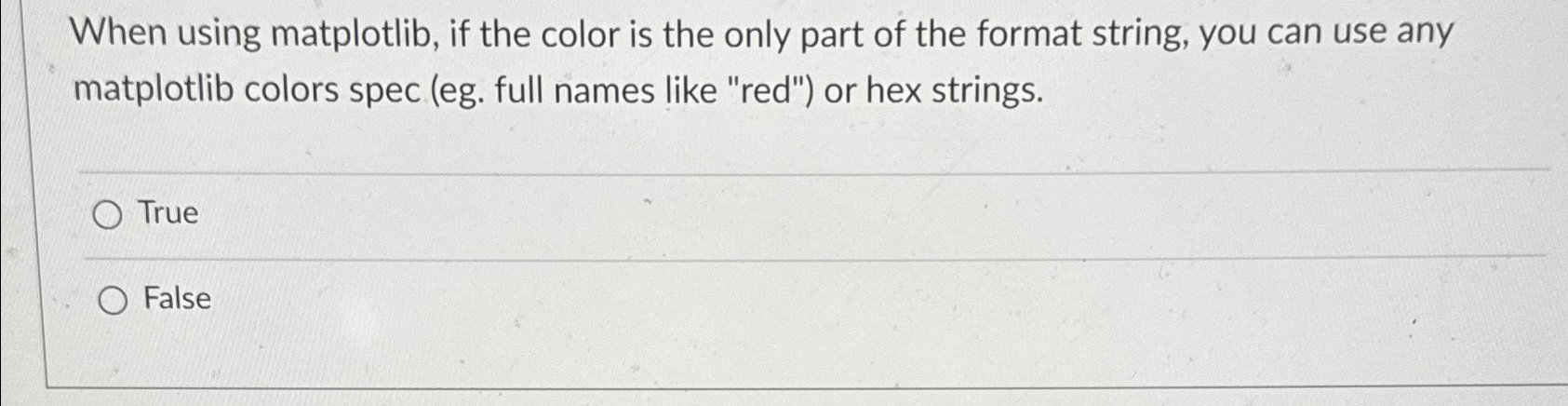 Solved When Using Matplotlib If The Color Is The Only Part