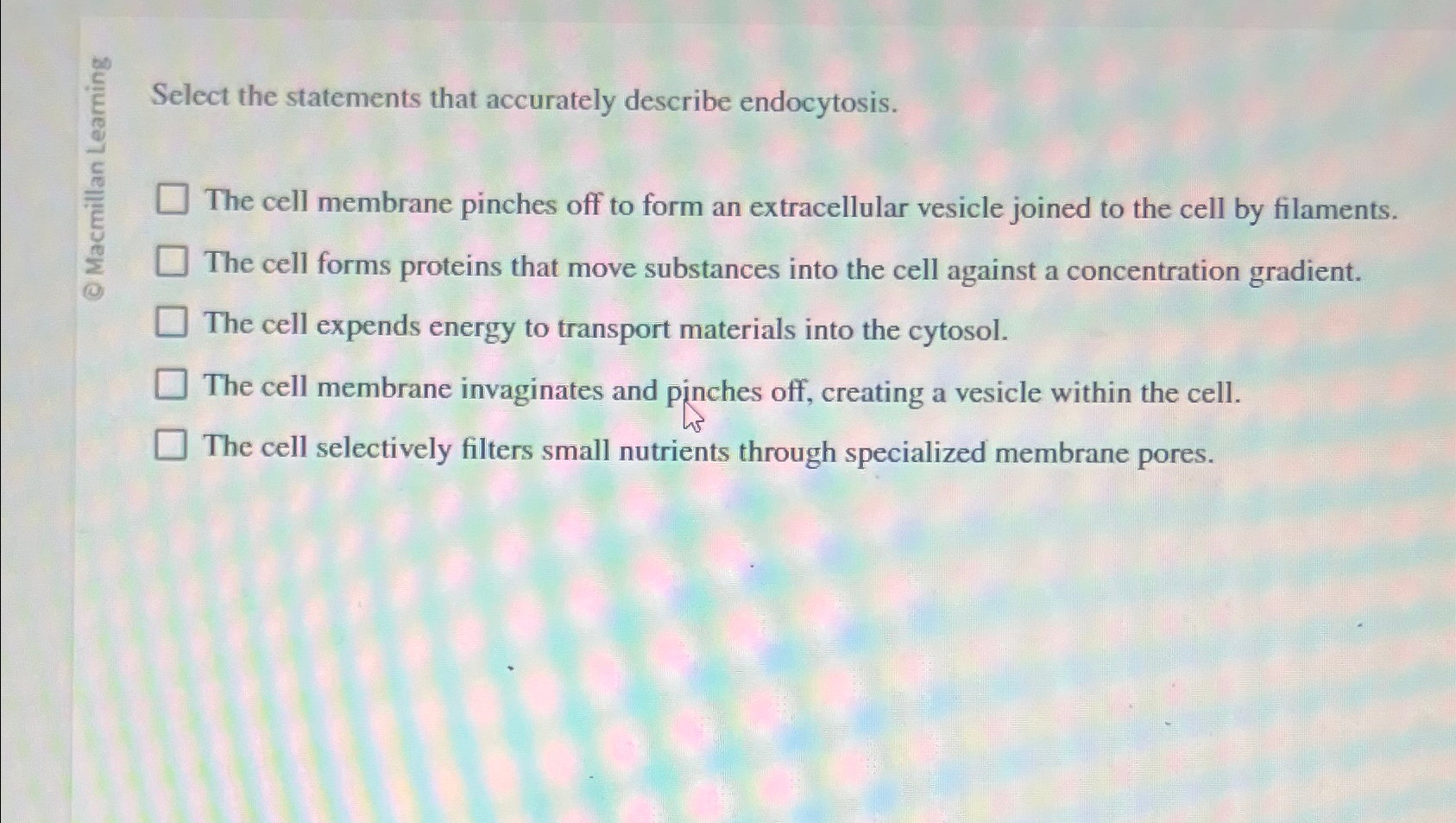 Solved Select the statements that accurately describe | Chegg.com