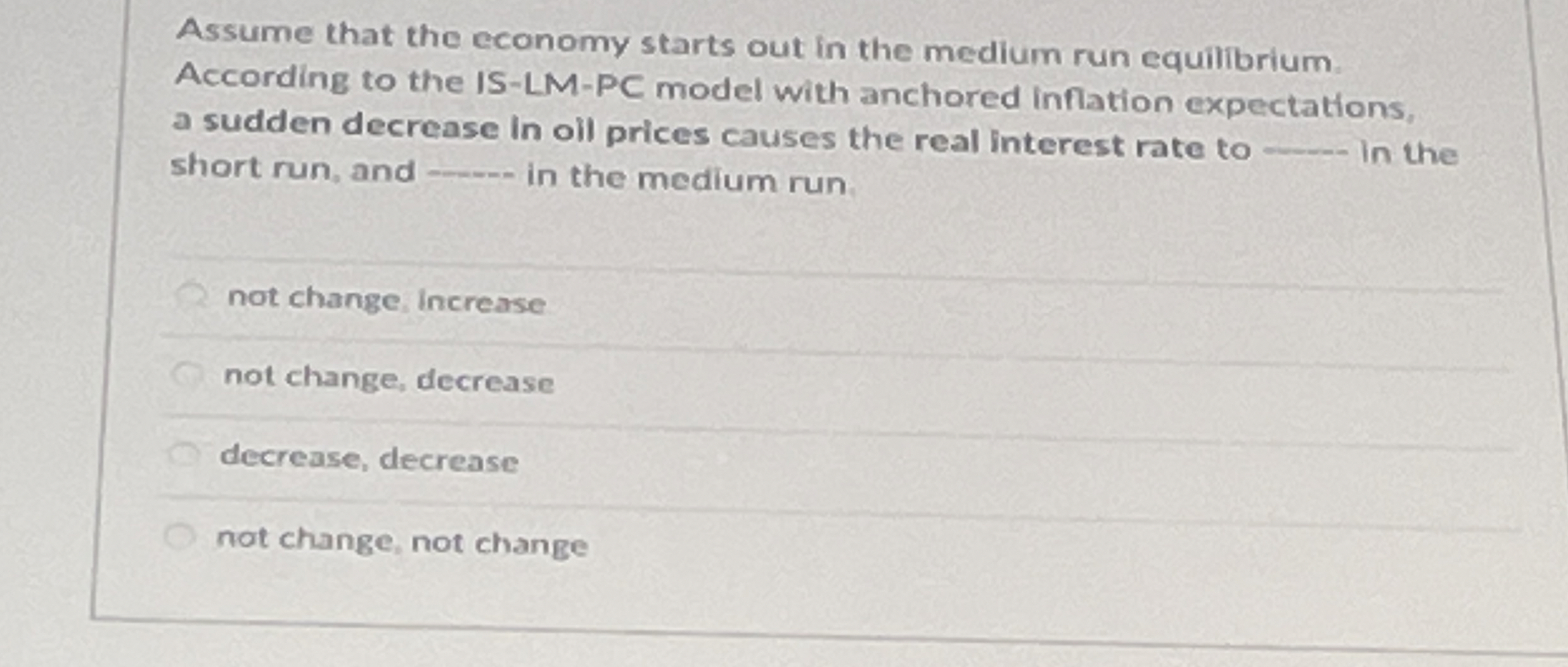 Solved Assume that the economy starts out in the medium run | Chegg.com