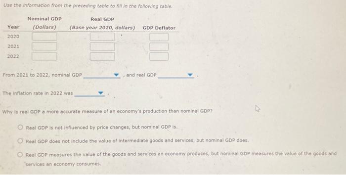 Solved 5. Real versus nominal GDP Consider a simple economy | Chegg.com