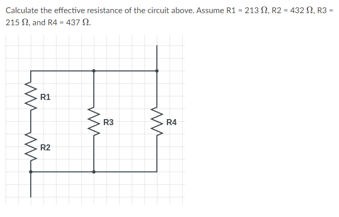 Solved Calculate the effective resistance of the circuit | Chegg.com