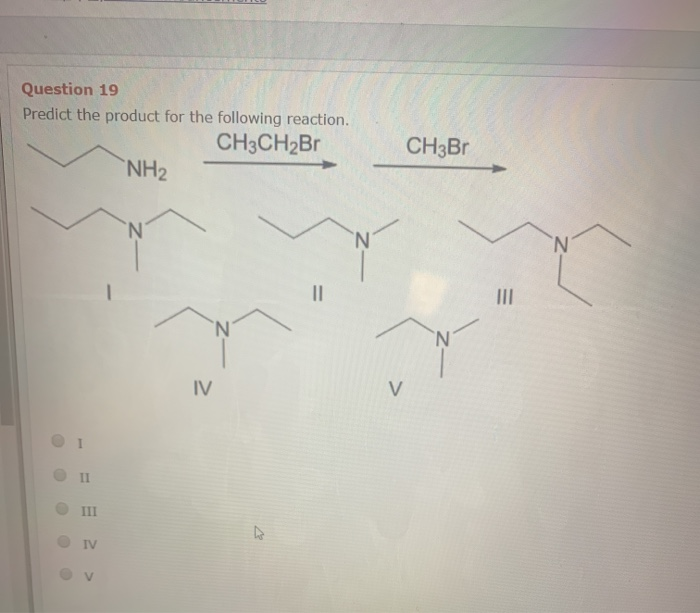 Solved Question 19 Predict the product for the following | Chegg.com