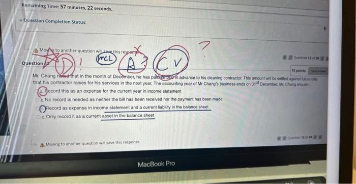 Mr. Chang nofad-that in the month of December, he has | Chegg.com