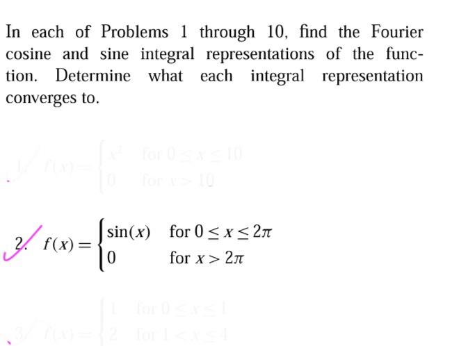 Solved In each of Problems 1 through 10 , find the Fourier | Chegg.com