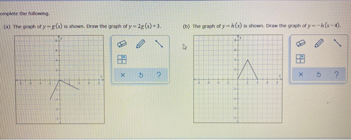 Solved The Graph Of Ygx Is Shown Draw The Graph Of 