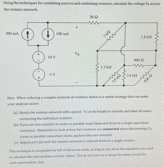 Solved Using the techniques for combining sources and | Chegg.com