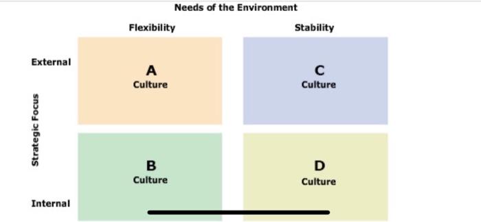 External Strategic Focus Internal Flexibility A | Chegg.com