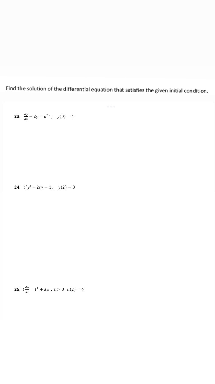 Solved Find the solution of the differential equation that | Chegg.com