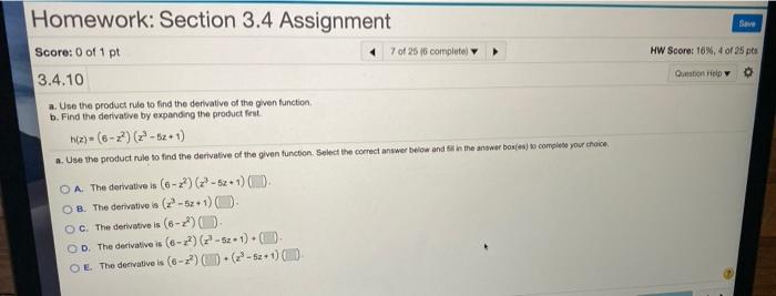 Solved Summer 2021 CALCULUS 1 MAT-251-OL Homework: Section | Chegg.com