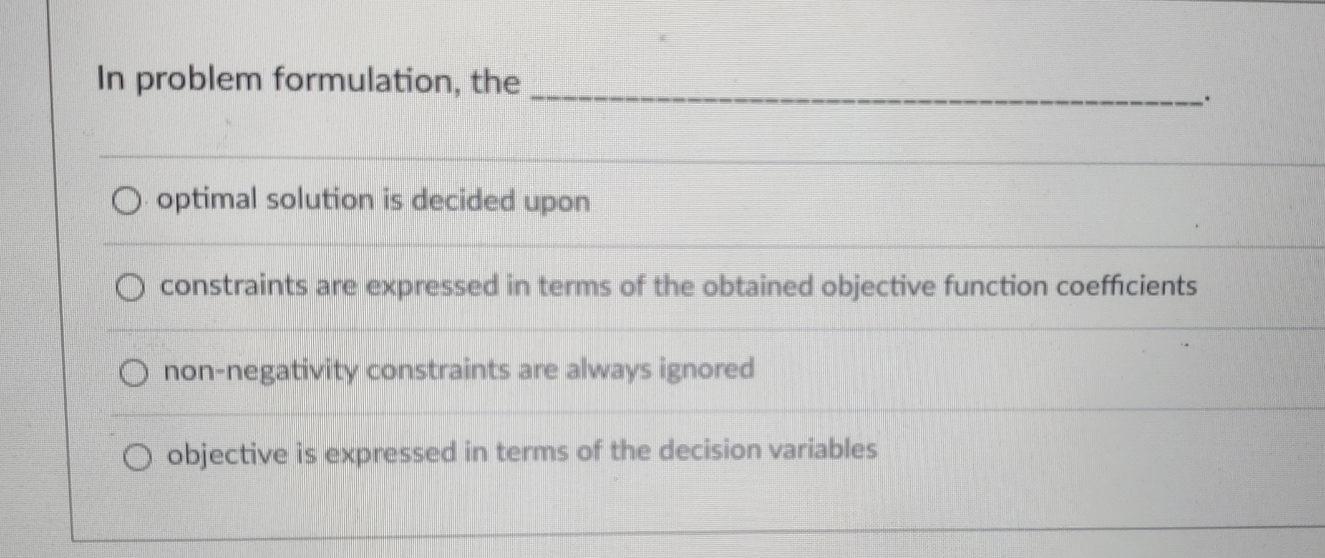 Solved In problem formulation, the q,q,optimal solution is | Chegg.com